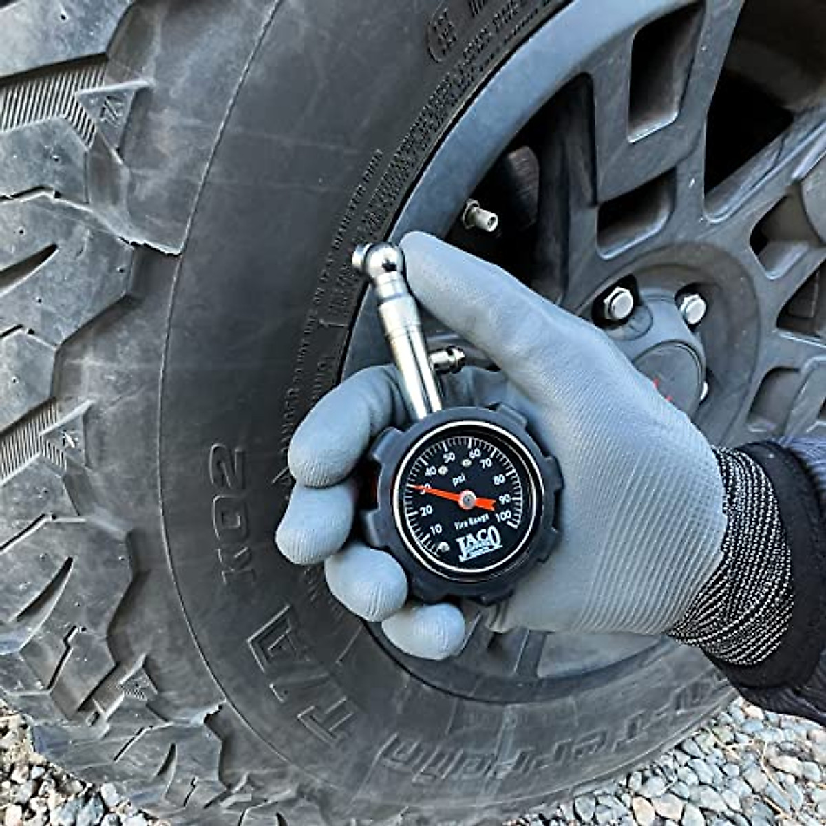 JACO Deluxe Tire Pressure Gauge - 100 PSI