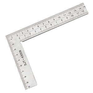 Angle Ruler With Clear Scale Stainless Steel 45 Degree 90 Degree Square Ruler Lightweight Angle Ruler Used For Construct