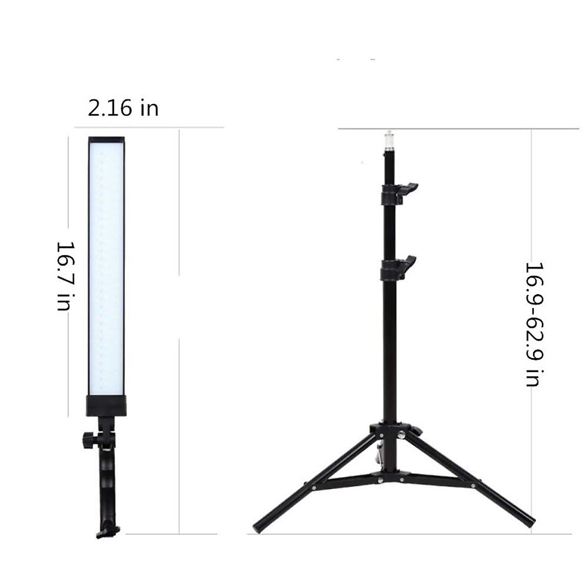 GIJUANRING Photography Lighting LED Studio Light 5600K Dimmable Photo Studio Video Light Kit with Tripod Stand for Portrait Video and Shooting