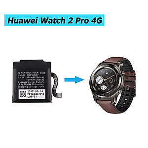 Vvsialeek HB512627ECW Replacement Battery Compatible with Huawei Watch 2 Pro 4G EO-DLXXU Watch GT LEO-B09 LE0-BX9 Leo-BX9 with Toolkit