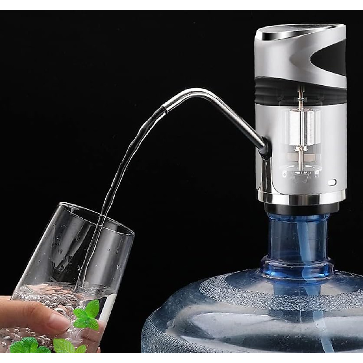 DOTSOG Water Dispenser for 5 Gallon Bottle Water Pump USB Charging Portable Electric Drinking Water Bottle Pump Dispenser for Home Kitchen Office