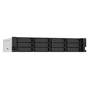 QNAP TS-1253DU-RP 12 Bay Rackmount NAS with Two 2.5GbE Ports, Redundant PSU