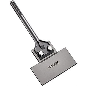 SDS Max Floor Scraper Heavy Duty, Firecore 6 Inch by 12 Inch Thinset Removal Chisel Bits for SDS Max Rotary Hammer Drill Tool, Adhesive Remover Bit for Vinyl Flooring VCT Tile Linoleum Concrete Mortar