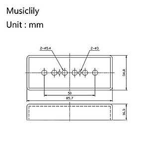 Musiclily Pro Plastic 50mm P90 Soapbar Guitar Pickup Covers for Import LP SG Electric Guitar, Cream (Set of 2)
