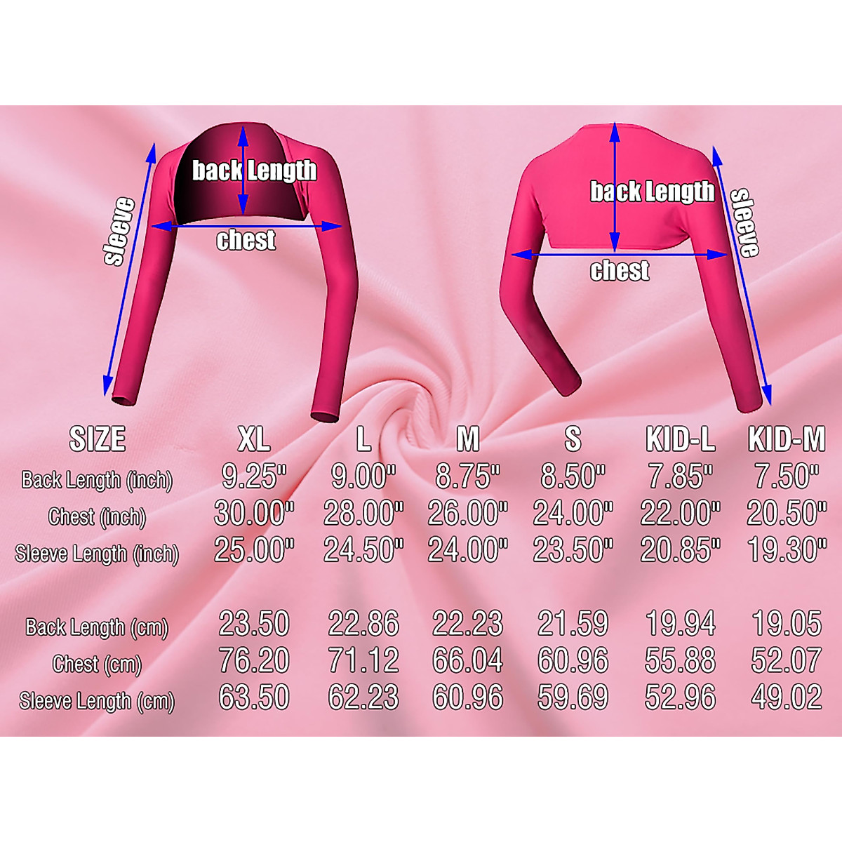 COOUV Ultrathin Ice Silk Cooling Sun Protection UPF50+ Shawl Arm Sleeves Sports Compression Shrug UV SPF50 Sunscreen (White, X-Large)