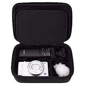 FBLFOBELI EVA Hard Storage Case for Sony ZV-1 Compact 4K HD Camera ACCVC1 Vlogger Accessory Kit SF-E64/T1, Shockproof Protective Container Bag