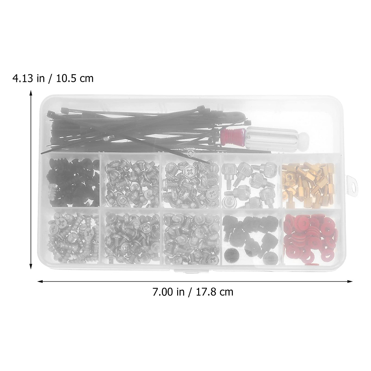 DOITOOL 1 Box Case Screw Set Hard Drive Mounting Screws Computer Holder for Laptop Computer Repair Tool Kit Replacement Computer Screws Kit Electronic Notebook Plastic Cable Tie