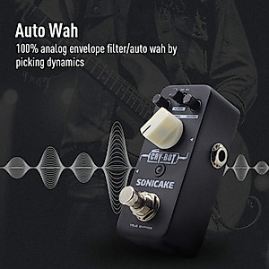 SONICAKE Auto Wah Pedal Auto Wah Guitar Pedal Guitar Effect Pedal Envelope Filter Cry-Bot True Bypass