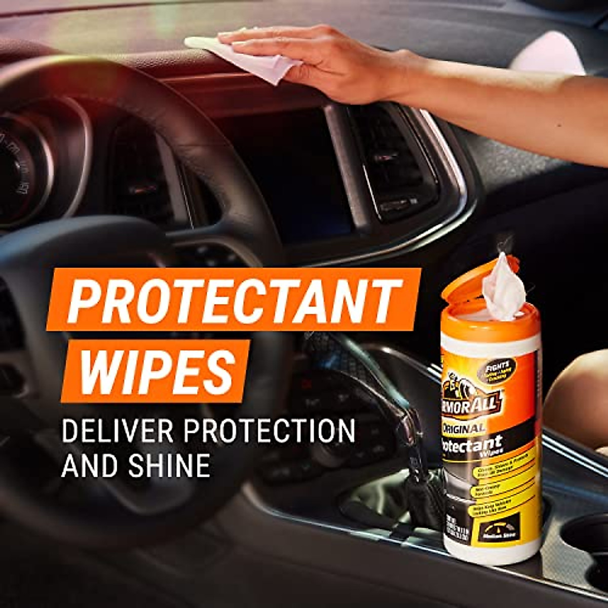 Car Cleaning Wipes and Car Protectant Wipes by Armor All, Wipes for Cars, Trucks and Motorcycles, 30 Each, 2 Pack