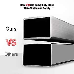 Power Rack Power Cage Workout Station Home Gym for Weightlifting Bodybuilding and Strength Training (1200lb Capacity with 2 Extra J-Hooks)