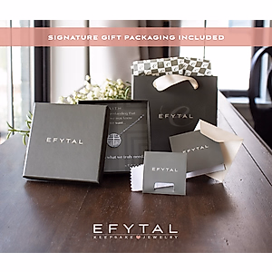 EFYTAL Religious Gifts for Women, 925 Sterling Silver Faith Cross Necklace for Women, Confirmation Gifts for Teenage Girl, Christian Gifts for Women, Spiritual Gifts for Women, Inspirational Gifts