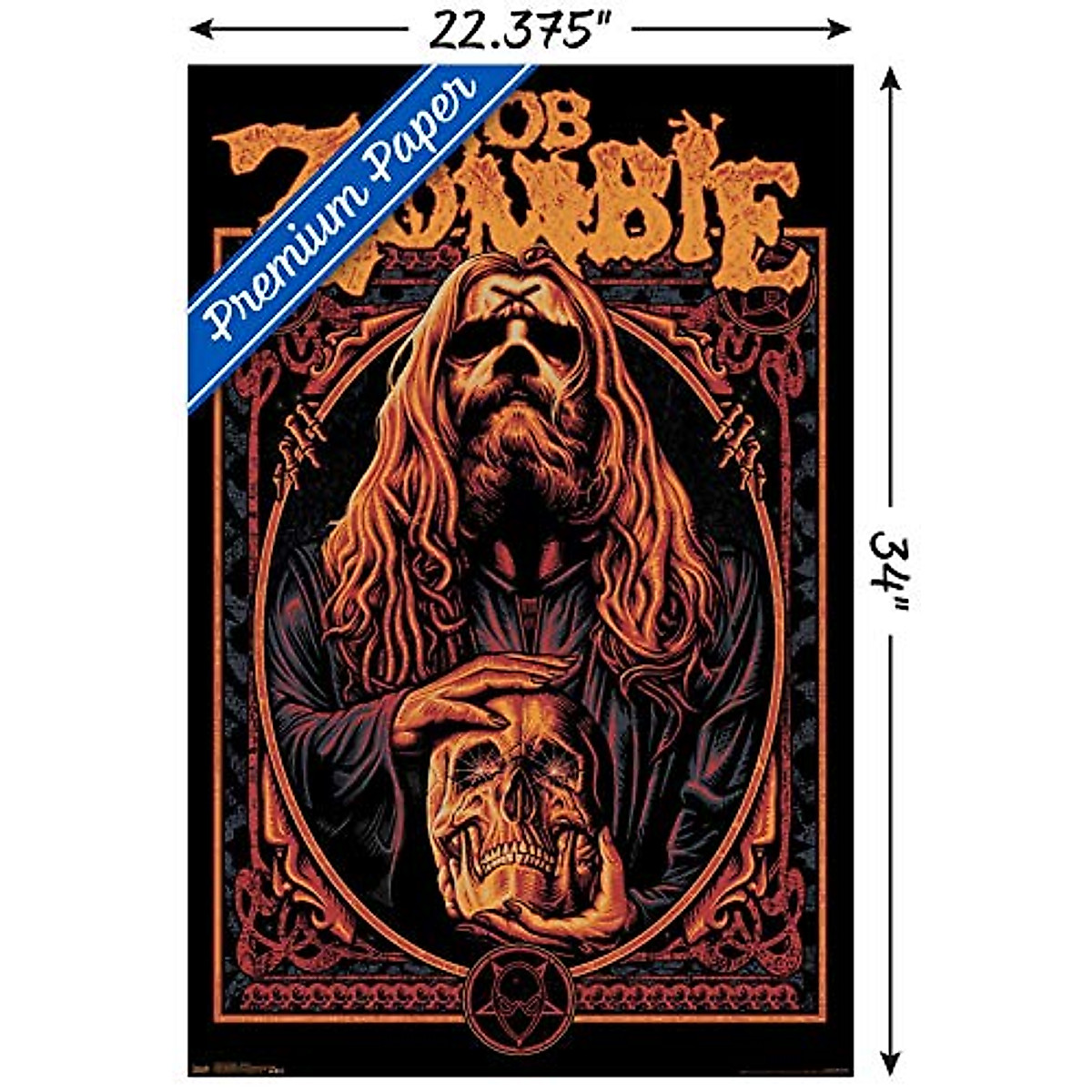 Trends International Rob Zombie - Warlock Wall Poster, 22.375" x 34", Premium Unframed Version