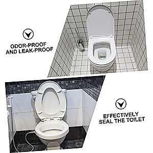 OSALADI 1pc Toilet Seal Sealing Washers Toilet Tank Seal Toilet Bowl Ring Seal Closestool Ring Toilet Seat Replacement Gasket Toilet Seat Seal Rings Toilet Seat Fixing Bolts Clay Hinge