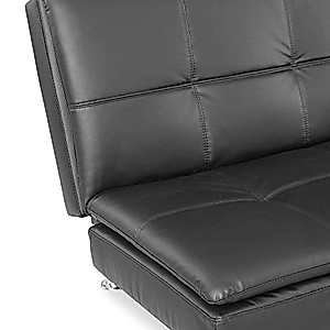 Serta Nelson Convertible Sofa Bed, Black