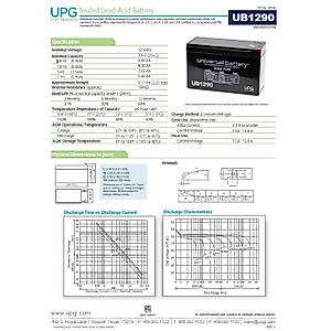 UPG Universal Power Group 12V 9Ah SLA Battery