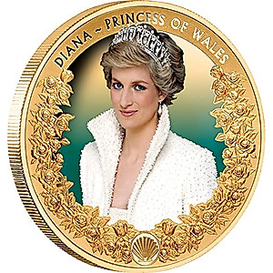 2022 DE Modern Commemorative PowerCoin Diana The People Princess 1 Oz Gold Coin 100$ Tokelau 2022 Proof