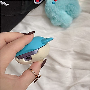 Suublg Silicone Cartoon Earbuds Case Protective Cover with Keychain Fit Designed for Samsung Galaxy Buds2 Pro (2022) /Galaxy Buds 2 (2021) /Galaxy Buds Pro (2021) /Galaxy Buds Live (2020)