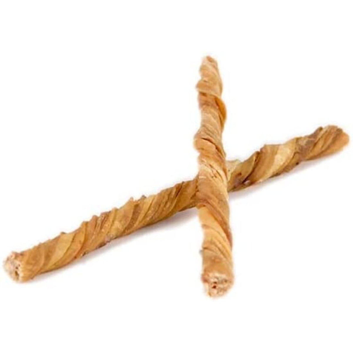 Best Dog Chews Tripe Twists 100% Natural Delicious and Rich in Protein Long Lasting Crunchy Treats Beef Jerky, Bully Sticks for All Breed Sizes Dogs and Puppies - 10 inch (6 Count)