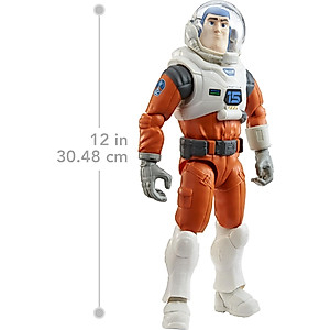 Mattel Disney and Pixar Lightyear Large Scale XL-15 Buzz Lightyear Action Figure with 14 Movable Joints, 12-inch Collectible Inspired by the Movie