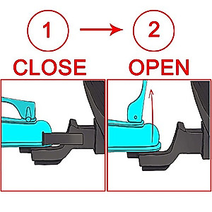 Trailer Coupler 1-7/8" Ball 2" Width 2000 LBS, Straight Trailer Coupler