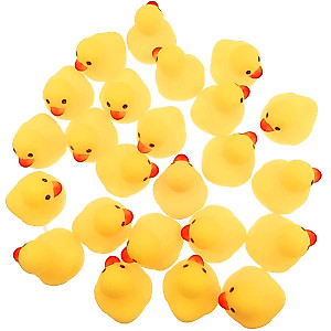 Wankko Mini Yellow Rubber Bath Ducks for Child 24pcs