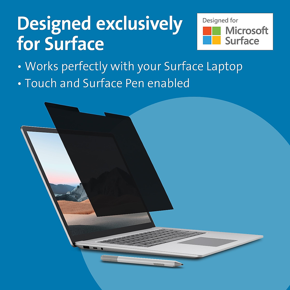 Kensington MagPro Elite Magnetic Privacy Screen for Surface Laptop 6/5/4/3/2/1 13.5” (K50728WW)