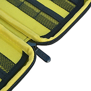 Game Card Holder Storage Case for Nintendo Switch or PS Vita or SD Memory Cards (Black/Yellow)