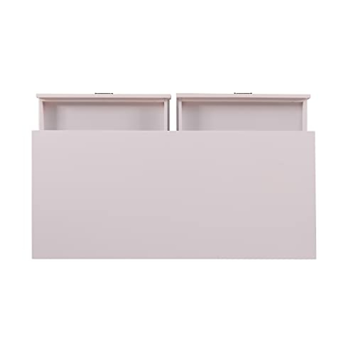 Linon Light Pink Rose Gold Hardware Jaycee X Base Writing Desk