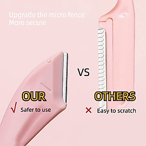 Eyebrow Trimmer Set 6PCS Eyebrow Scissors with Comb Stainless Steel Eyebrow Razor Eyebrow Eyelash Hair Removal Accessories for Women Men