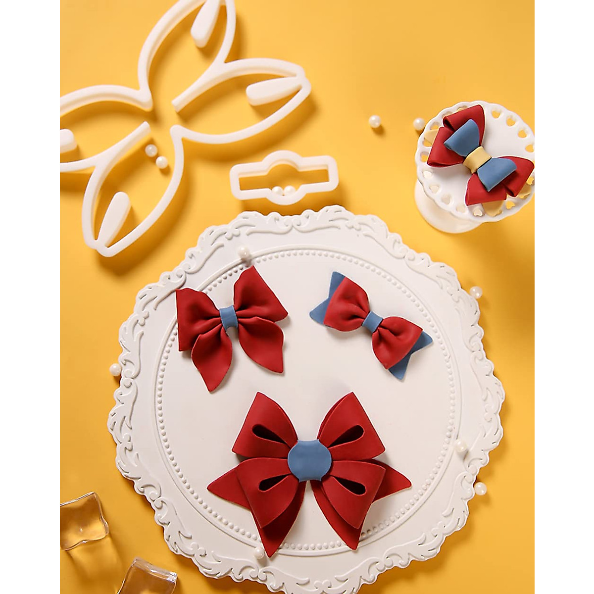 Bow Tie cookie cutter Bowtie Cookie-4Sets