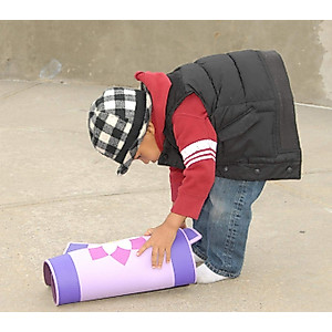 The Little Yoga Exercise Mat Mini Playtime Mat for Babies and Toddlers Non Toxic Non Slip Pretty Lotus Flower Design for Active and Calm Play