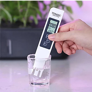 Othmro 1Pcs TDS and EC Tester 1-9990PPM 1 Resolution Plastic Titanium Alloy Meter Digital Water Tester Handheld Tester Accuracy ± 1% for Aquariums Swimming Pools Water Filters Orange