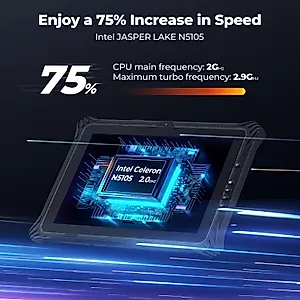 MUNBYN Rugged Tablet, 12.2" Windows 11 Pro Durable Tablet, Intel N5105, 16GB+128GB, and 10.1 inch Windows Tablet, Windows 11 Pro, 8GB+128GB, Intel N5100