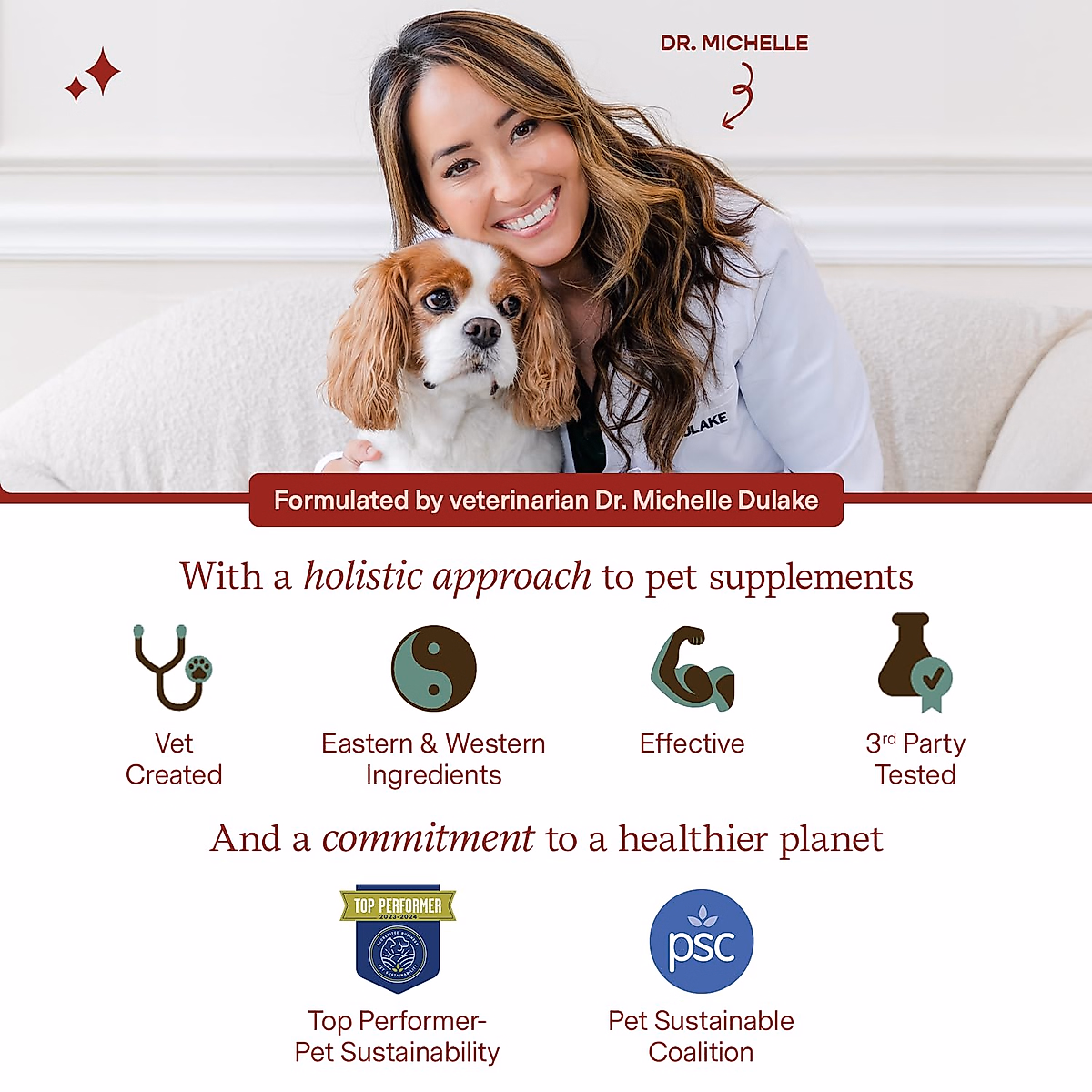 Fera Pets Cardiac Supplement for Dogs & Cats – 60 Capsules​ – Vet Created -Cardiovascular Function & Strength-Taurine, CoQ10, Organic Hawthorne Berry