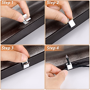 Sadnyy Christmas Lights Gutter Hooks Galvanized Holiday Roof Light Clips Xmas Hangers Outdoor Seasonal Lighting for Kitchen (50 Pcs,21 x 14.5 mm)