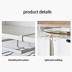 DRNKS Pot Cover Rack Spoon Rack Shelf Storage Box Storage Rack Bracket Spoon Rack Kitchen Tools Suitable for Kitchen