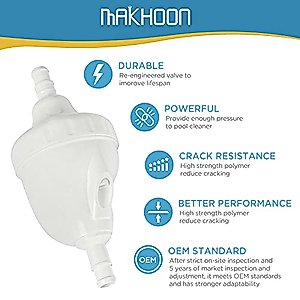 [Upgraded] Makhoon Pool Cleaner Feed Hose Replacement for Zodiac Polaris 280 380 180 3900 Pool Cleaner Feed Hose G5(Not Compatible with polaris 360)