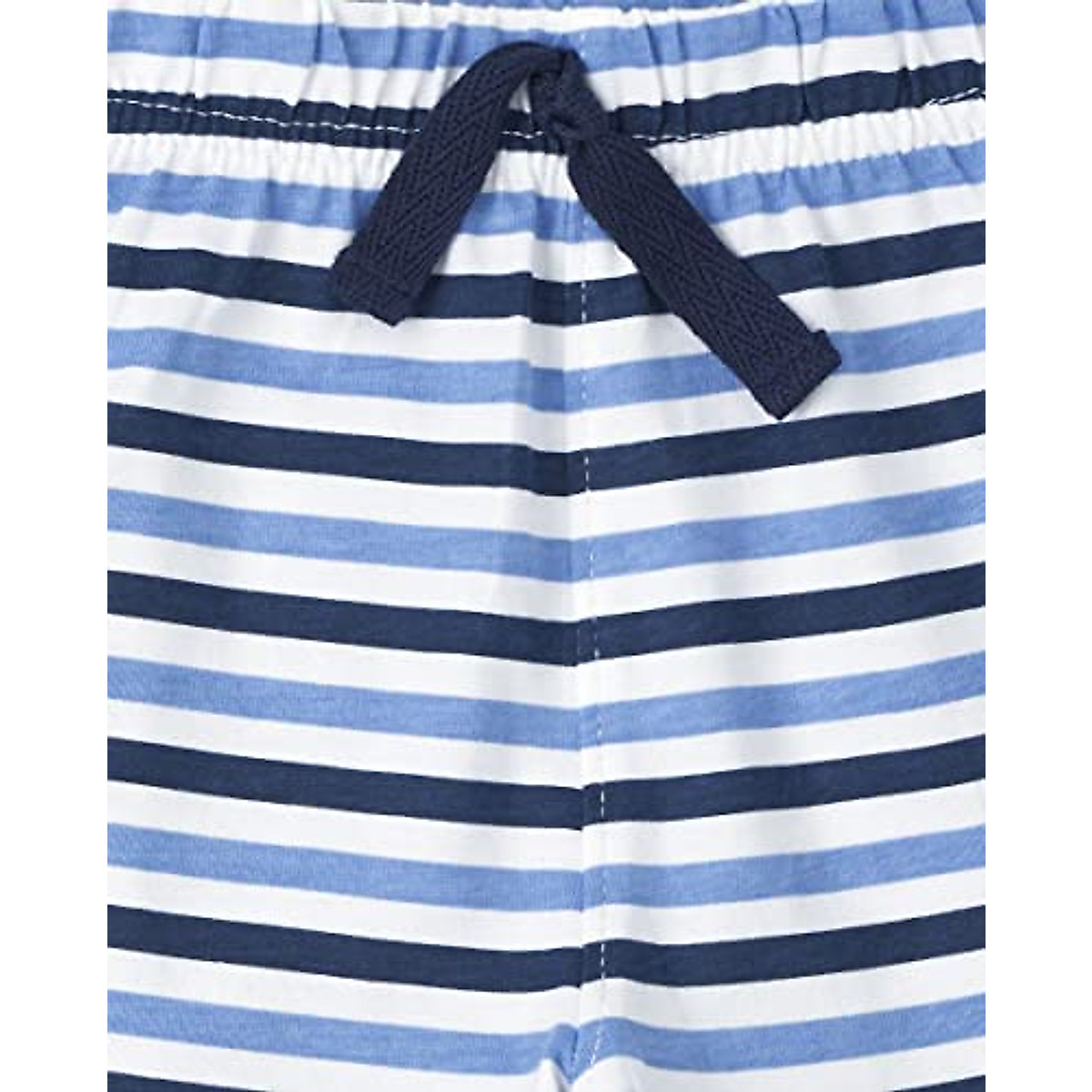 The Children's Place Baby Boys Sleeve Shirt and Shorts, 4-Piece Playwear Set 4-Pack, Shark Blue, 9-12 Months