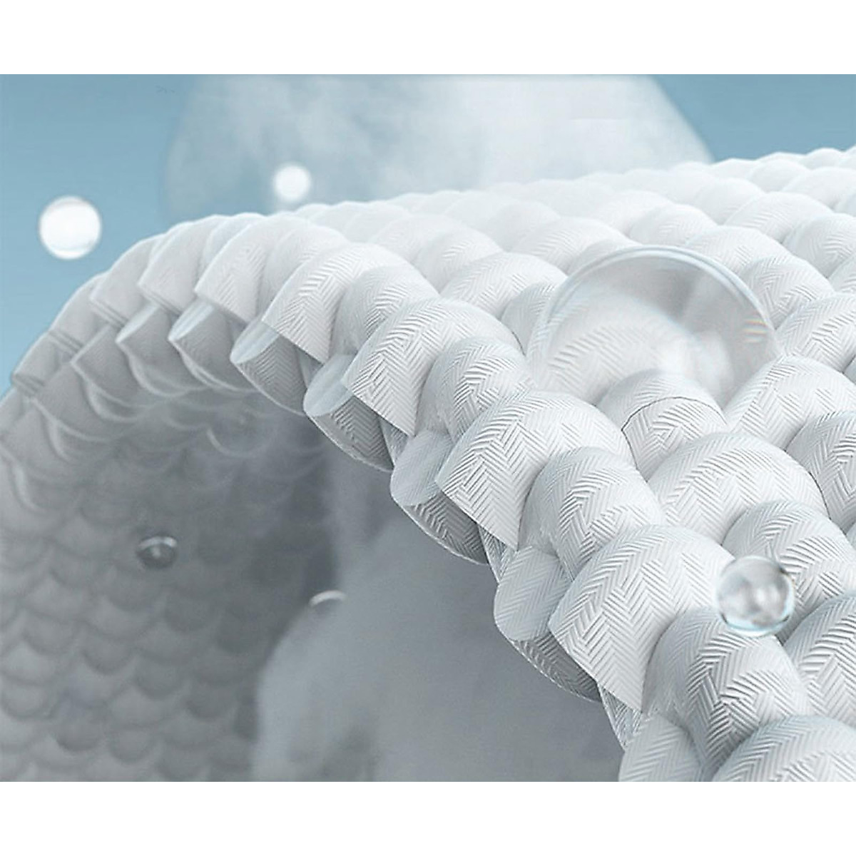 Summer Sleeping Pad Ice Rattan Mat 3 Piece Set (1 Mattress + 2 Pillowcases) Summer Ice Silk Mat Washable Cooler Mattresses (Gray, 59 * 78in/150 * 200cm)