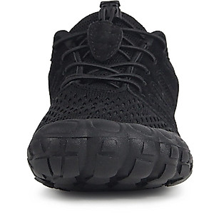 Oranginer Women's Flexible Barefoot Hiking Shoes Minimalist Cross Training Shoes for Women Gym Wide Toe Box Five Finger Workout Shoes for Ladies Barefoot Footwear Black Size 8