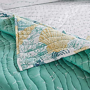 Barefoot Bungalow Cascade Pillow Sham-Aqua