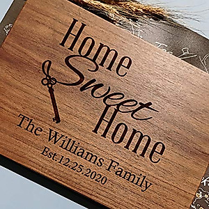 Housewarming Gifts, Personalized Cutting Board for Men, Parents, Couples, Newlyweds, New Home Decor, New Apartment, First Home - Home Sweet Home