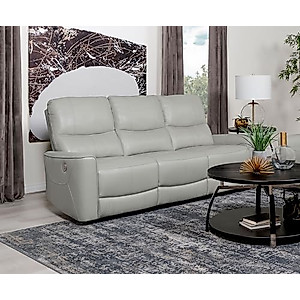 Coaster Home Furnishings Greenfield Upholstered Power Reclining Sofa Ivory