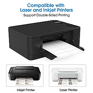 MaxGear Business Cards 200 Printable Business Cards, Business Card Paper Compatible with Laser & Inkjet Printer, Double-sided Printing, Heavyweight, Matte White Paper, 10 Cards/Sheet, 3.5" x 2" (8871)