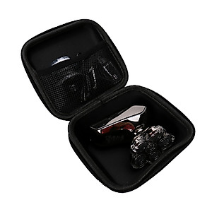AidallsWellup Leather Case for Head Shaver, for Men's 5-in-1 Electric Head Shaver, Universal., Black Case