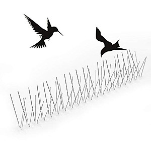 Cabilock Doves 10pcs Nails Metal Deterant Spinners Stainless Steel Pigeon for Pigeon and Other Small Birds 30cm