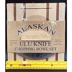 Ulu Knife and Chopping Bowl with Salad Claws