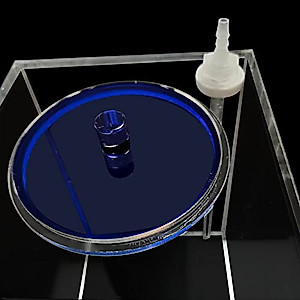 Saricho dosing Container,dosing Pump Liquid containers Liquid srorage Bucket Made of acryli,Reservoir (1.5L/0.4gal Blue lid)