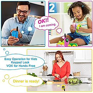 Walkie Talkies for Kids 3 Pack 3 Miles, 2 Way Radio Toys for Kids with Backlit LCD Flashlight, Christmas or Birthday Gifts for Girls and Boys Age 3-12 (Blue Pink Yellow)
