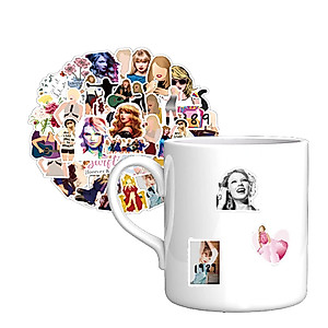 Tay-lor Birthday Party Decorations Set,Tay-lor Party Favors Set-Includes 1 Backdrop,1 Happy Birthday Banner,18 Balloons,1 Cake Topper,12 Cupcake Toppers,50 Stickers,for Fans Party Decor